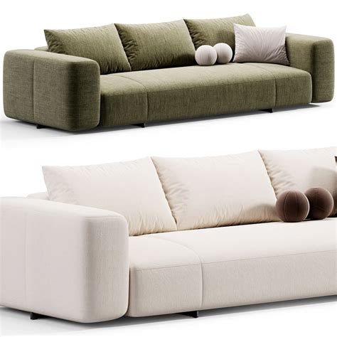 Yves Sofa By Minotti 3d Model For Corona