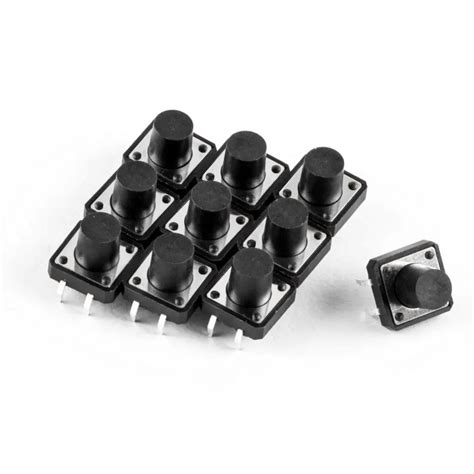 12mm Push Button Switch 10pk Robotshop