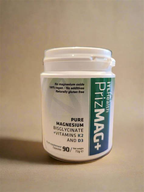 Prizmag Magnesium Bisglycinate With Vitamins K2 And D3 90 Capsules