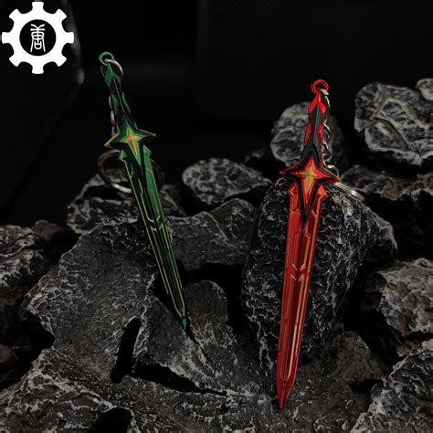 Tiny Comet Sword Metal Keychain 2 Colors Leones Marvelous Items
