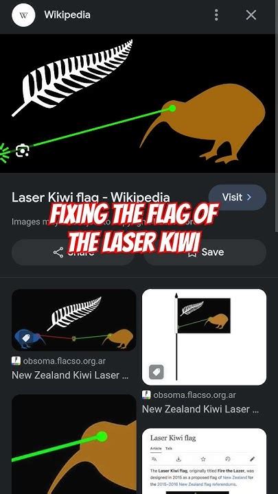 Fixing The Flag Of The Lazer Kiwi Flag Flags Laser Kiwi Newzealand