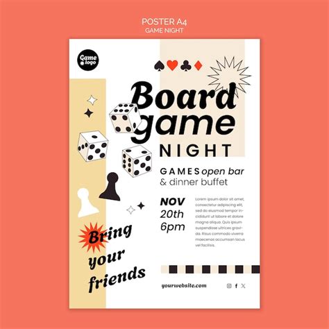 Free Psd Game Night Poster Template