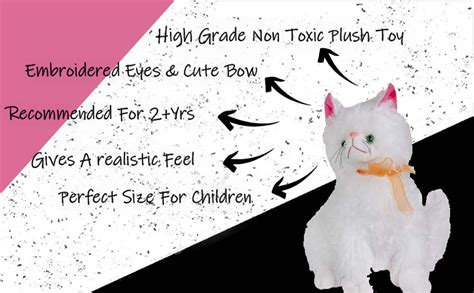 Buy Sakuya Toys Super Soft And Huggable Stuffed Pussy Cat White 28cm