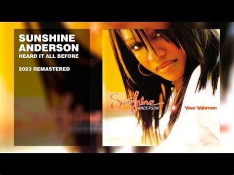 Sunshine Anderson Heard It All Before 2023 Remaster Rrnb