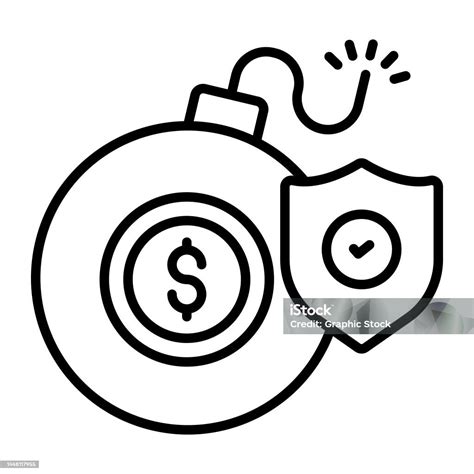 Risk Management Creative Idea Modern Line Icon Stock Illustration