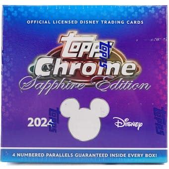 Disney Chrome Sapphire Hobby Box Topps 2024 Da Card World
