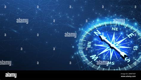 Digital Compass Business Strategic Explorer Stock Vector Image And Art