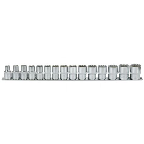 Ks Tools 12 12 Sided Socket Set 15 Pcs 10 24 Mm 7889111285