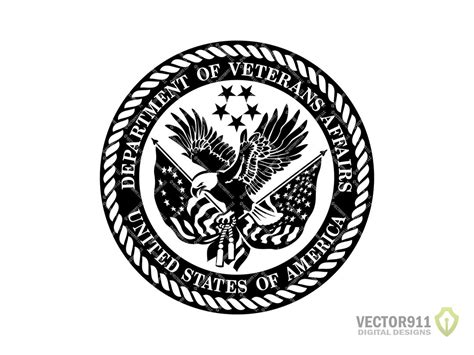 Us Department Of Veterans Affairs Logo Va Seal Digital Vector Etsy