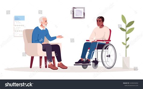 Private Psychotherapy Session Semi Flat Rgb Stock Vector Royalty Free