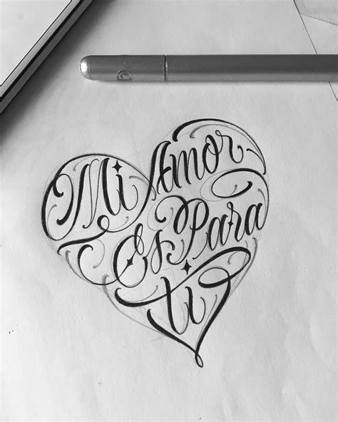 Mi Amor In Cursive
