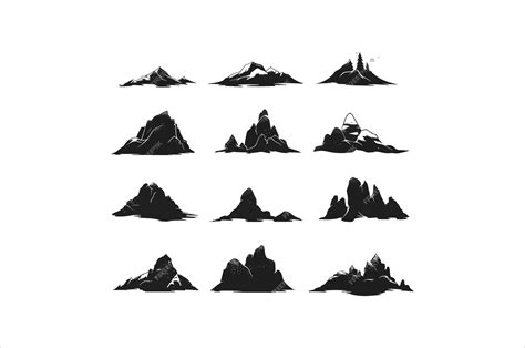 Premium Vector Mountant Silhouette Vector Design