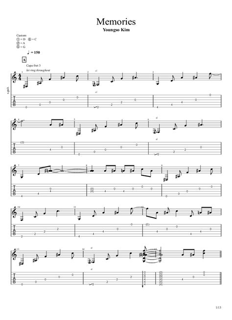 Fingerstyle Guitar Tablature