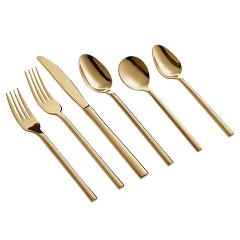 Gold Stainless Steel Flatware