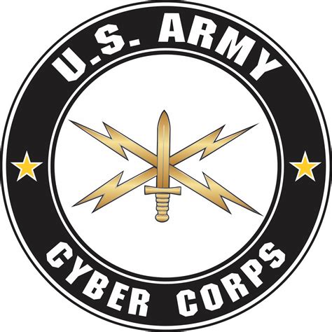 Us Army Cyber Corps Round Decal