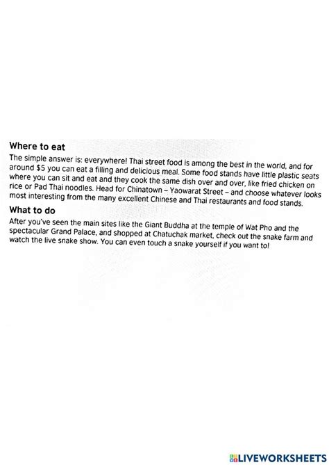 Test 3b Online Exercise For Live Worksheets