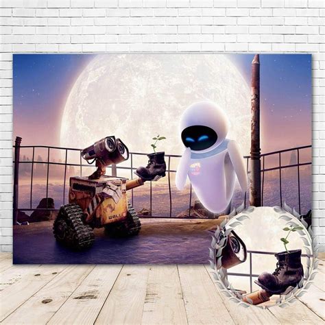 Wall E Birthday Party Vinyl Backdrop Cartoon Movie Indonesia Ubuy