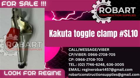 Kakuta Toggle Clamp Sl10 Commercial And Industrial Construction Tools And Equipment On Carousell