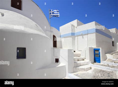 Classical Greek Architecture Of The Streets In The Cyclades Greece