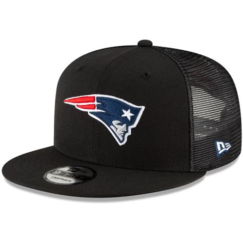 Mens New Era Black New England Patriots Shade Trucker 9fifty Snapback