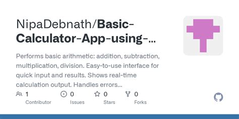 Github Nipadebnathbasic Calculator App Using Python Performs Basic