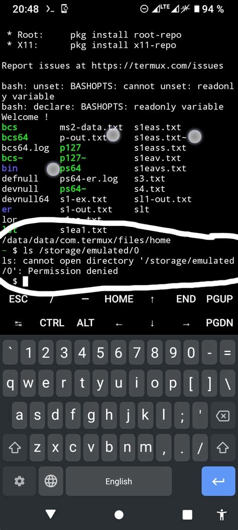 problem with file access r termux