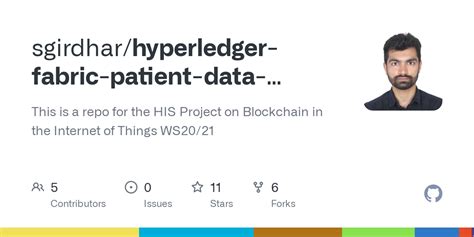 Github Sgirdharhyperledger Fabric Patient Data Management This Is A Repo For The His Project