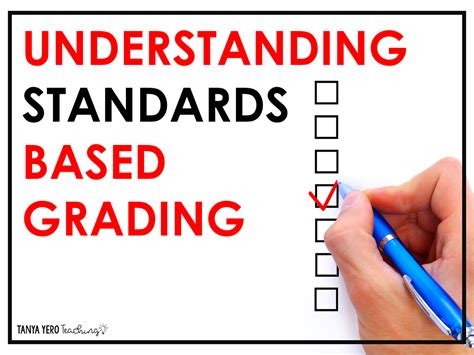 Understanding Standards Based Grading Tanya Yero Teaching
