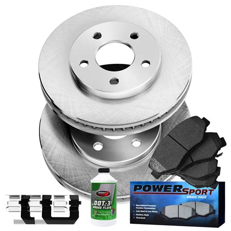 Power Sport Front Brakes And Rotors Kit Front Brake Pads Brake Rotors