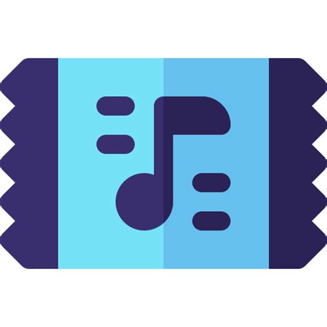 Ticket Basic Rounded Flat Icon