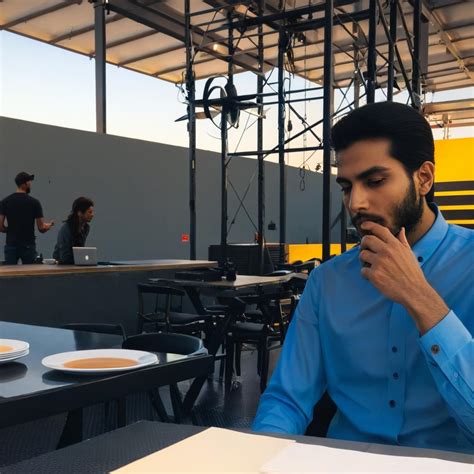 Dining Elegance A Moment At The Blue Table