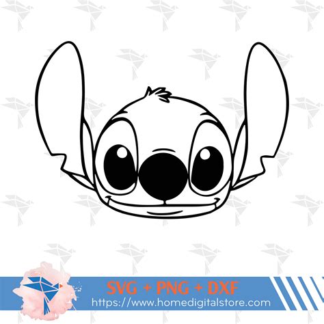 Stitch Face Free Svg Png Dxf