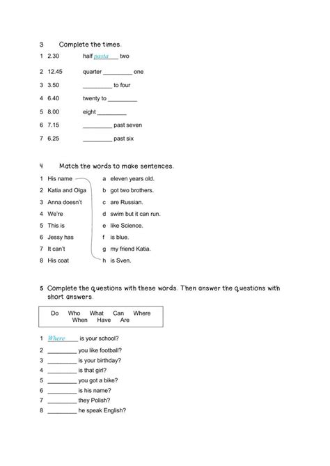 Pre Test Worksheet Live Worksheets
