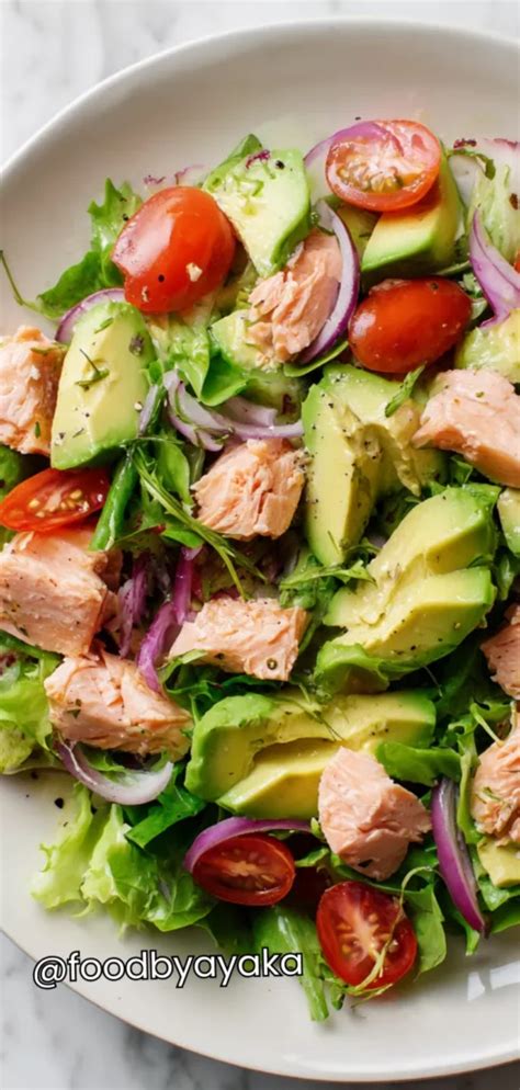 Avocado Salmon Salad Recipe