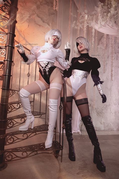 Black And White 2b Cosplay By Narga Lifestream On Deviantart