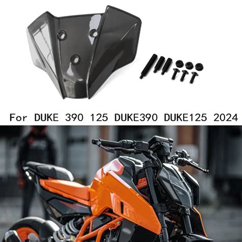 Motorcycle Windscreen For Duke 390 125 Duke390 Duke125 2024 Front Wind