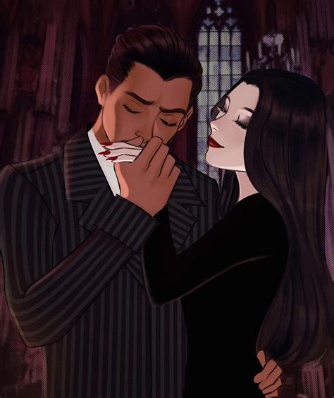 Morticia Addams Gittanart Gomez Addams Семейка Аддамс Art