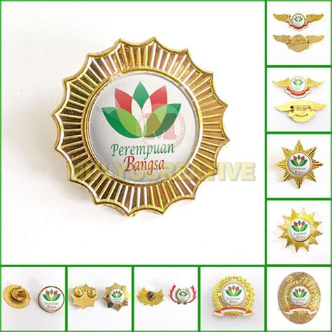 Jual Pin Perempuan Bangsa Pkb Pin Bros Wing Logo Perempuan Bangsa Pkb