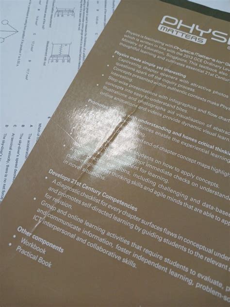 Physics O Level Textbook Hobbies And Toys Books And Magazines Textbooks