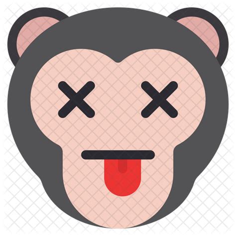 Dead Monkey Icon Download In Flat Style