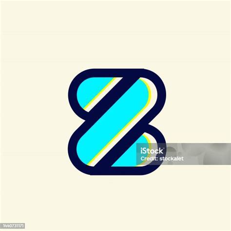 Letter Z Lowercased Alphabet Initial Lettering Icon Stock Illustration