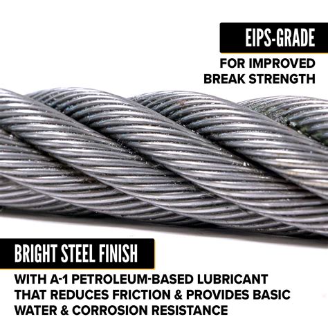 78 6x37 Bright Wire Rope Eips Fc Linear Foot 70800 Lbs Bs