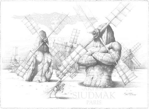 Don Quixote Fighting Windmills Siudmak Official