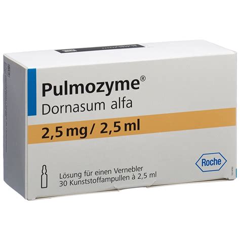 Pulmozyme Inhal Lös 2 5 Mg Amp 2 5 Ml Online Bestellen