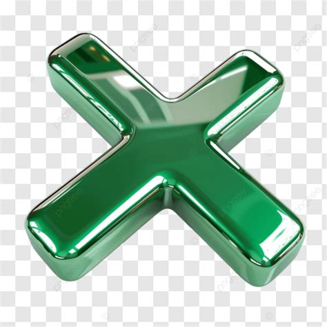 A Green X Shaped Object That Is Made By Green X Shaped Object Png