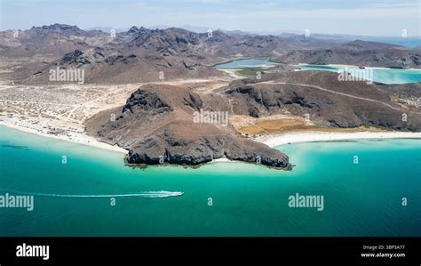 A Stunning Aerial View Of Balandra Beach Near La Paz Baja California