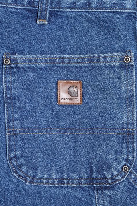 Vintage Carhartt Double Knee Thick Denim Carpenter Pants Size 38 X 30