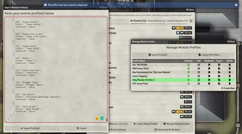 Free Module Module Profiles Easily Create And Swap Between Multiple Module Sets Rfoundryvtt