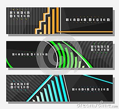 Vector Headers Set 236149808