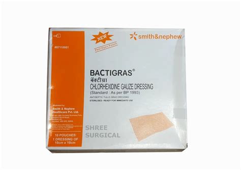 Bactigras Chlorhexidine Gauze Dressing For Medical Size 10 Cm X 10 Cm At ₹ 200piece In Jamuria